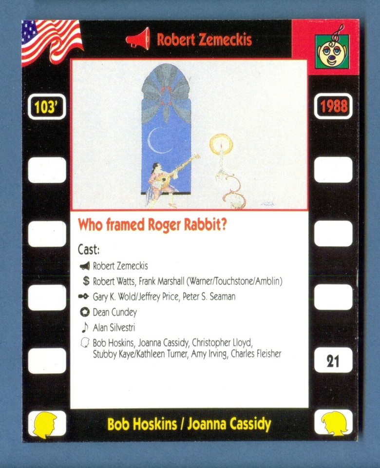 1994 PMC Movie Poster Card #21 WHO FRAMED ROGER RABBIT Joanna CASSIDY ...