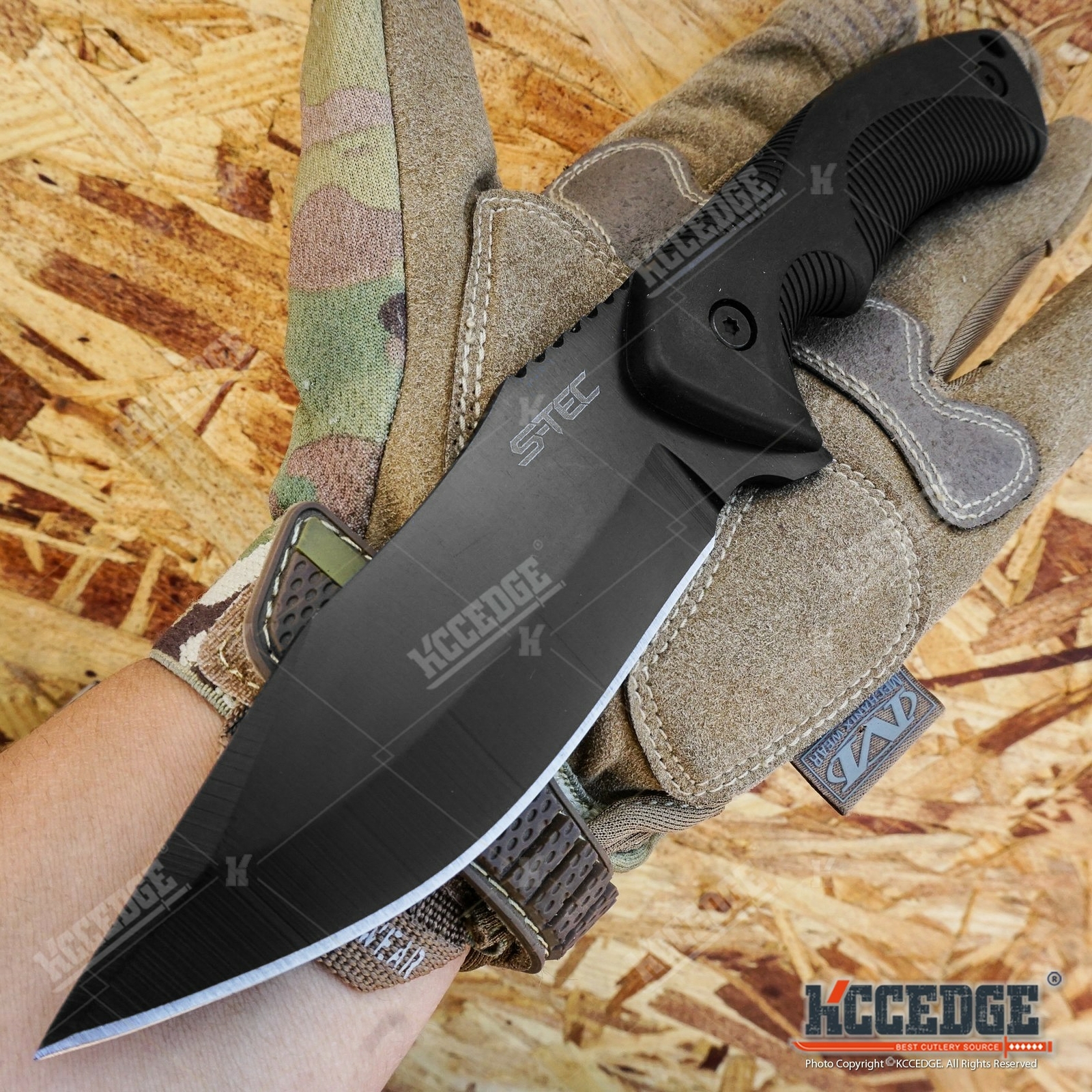 9" Tactical Combat Survival Fixed Blade Knife w/ Kydex Sheath & Belt ...