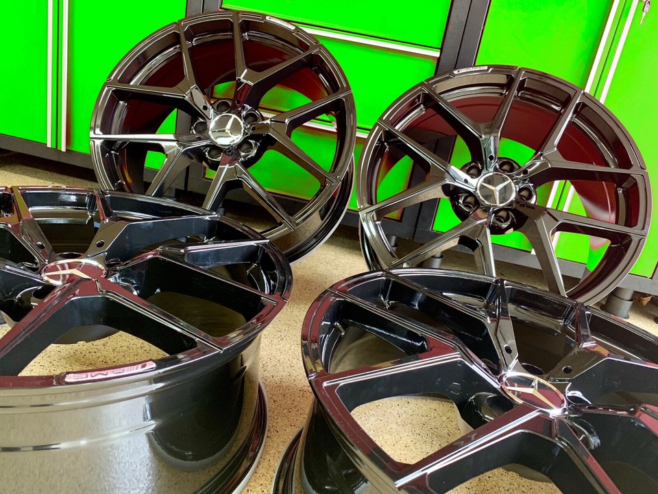 20 INCH MERCEDES SL63 RIMS WHEELS NEW SET4 20/8.5 20/9.5 SL400 SL550 ...
