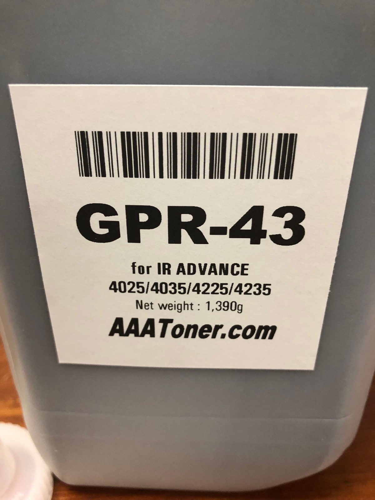 (1,390g) Toner Refill for Canon GPR-43, GPR43 IR ADVANCE 4025, 4035 ...