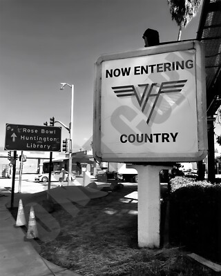 Van Halen Country Sign On North Bound 110 Freeway In Pasadena 8x10 ...