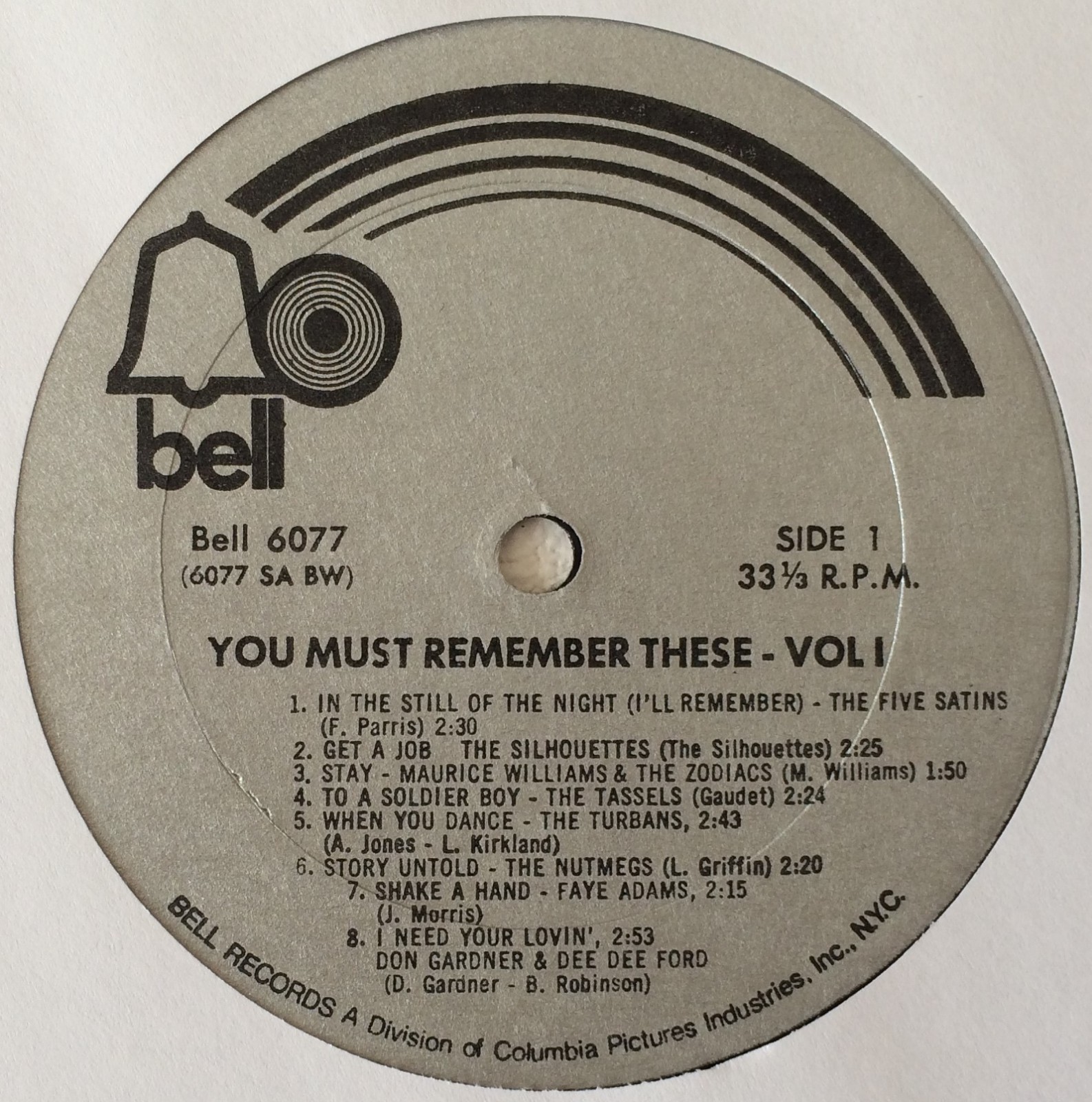 VARIOUS ARTISTS ~ YOU MUST REMEMBER THESE VOLUME I ~ 1972 US 16-TRACK ...