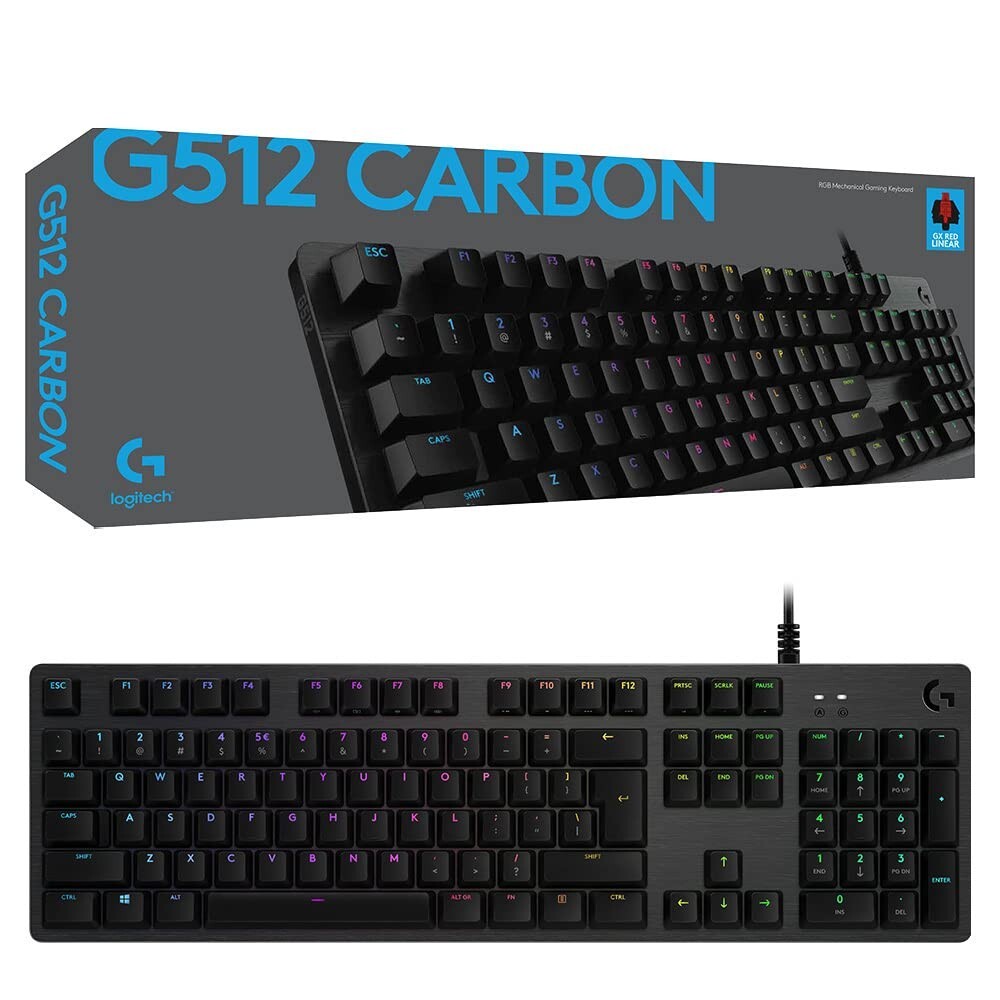 Logitech G512 Carbon RGB Mechanical Gaming Keyboard 97855161697 | eBay