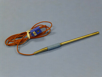 Omega T-Type Thermocouple Temperature Probe with Connector, 4" Long | eBay