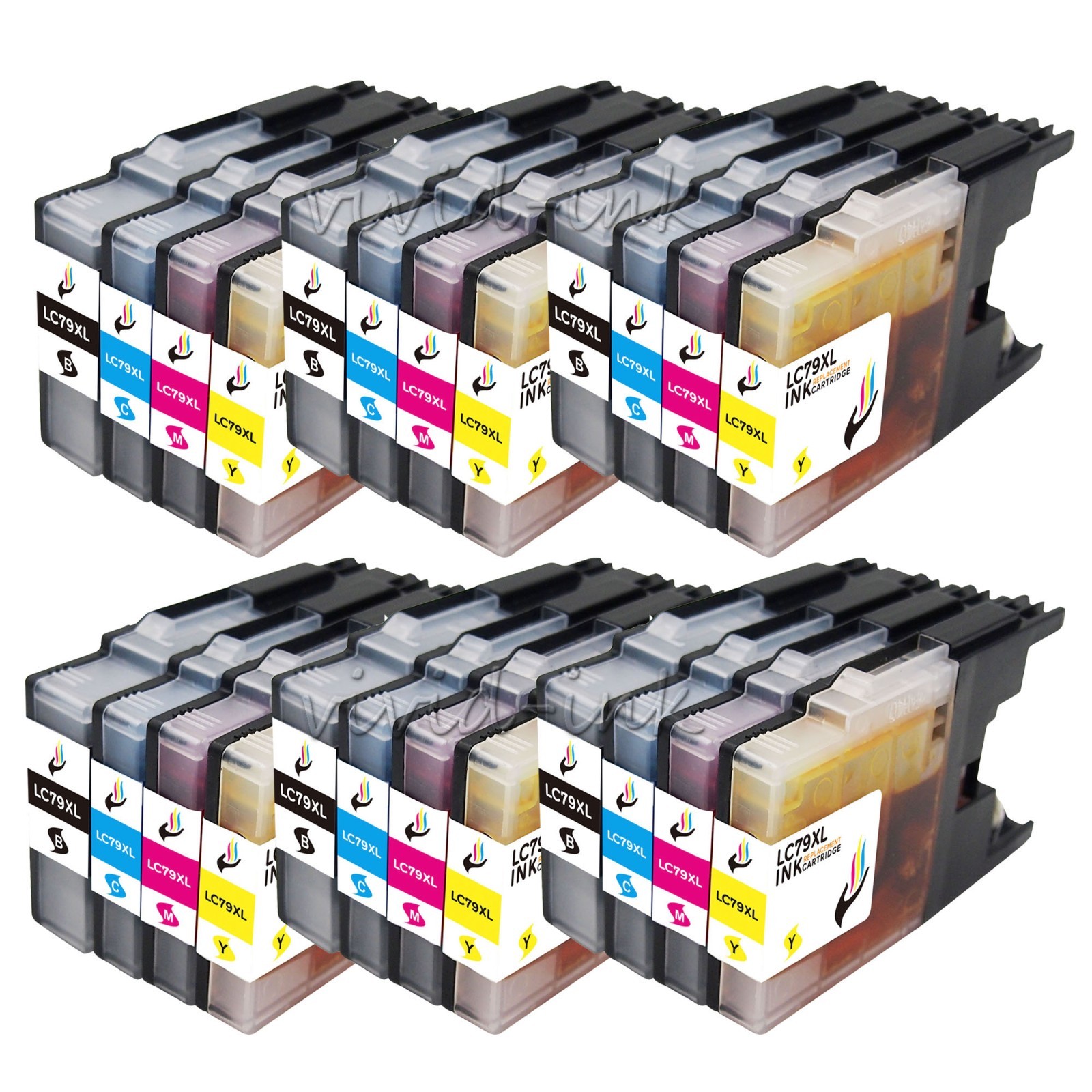 24 Ink Cartridges LC75 LC71 LC79 Set For Brother MFC-J435W MFC-J625DW ...