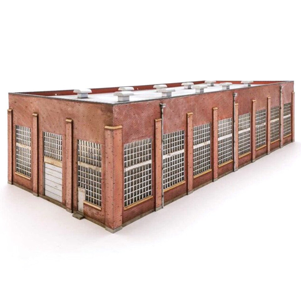 Walthers 933-2923 130' 2-Stall Diesel Engine House Kit HO Scale | eBay