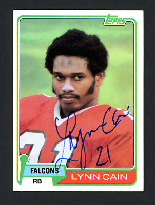 Lynn Cain Autographed Signed 1981 Topps Card #258 Atlanta Falcons ...