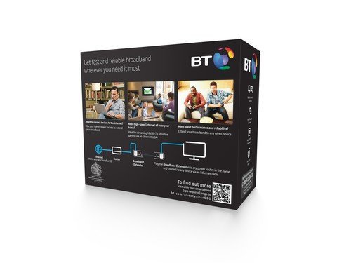 BT Broadband Extender Internet Connection Booster Powerline Adapter ...