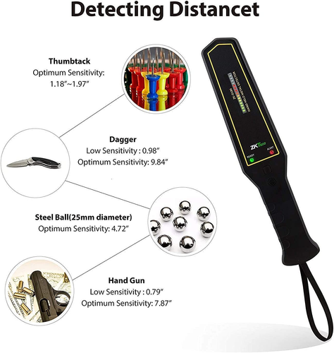 (Used) ZK&NG Handheld Metal Detector Sensitive Probe Waterproof Tester ...