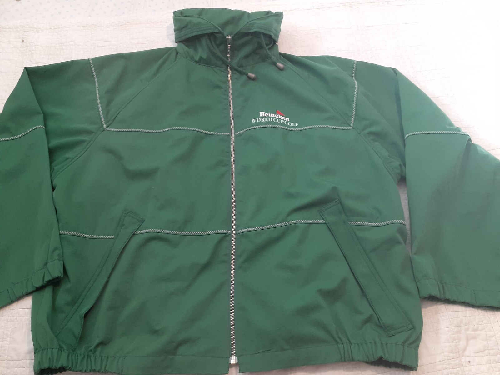 Heineken world Cup Golf jacket Vintage Mens Medium - Gem