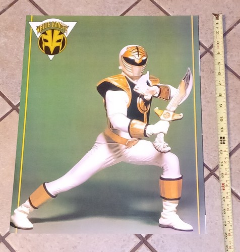 NEW UNUSED 1994 Mighty Morphin Power Rangers Poster Tommy White Ranger ...
