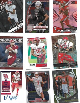 HOUSTON COUGARS 50 CARD LOT - DELL, SMITH, TUNE, STEVENSON, OLIVER, W ...