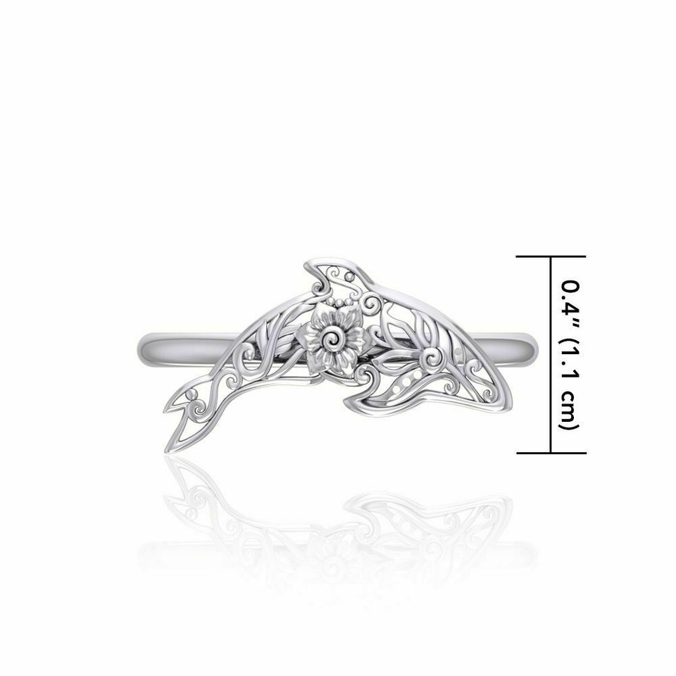 Orca Whale Filigree Ring 925 Sterling Silver Fine Animal Totem Ocean ...