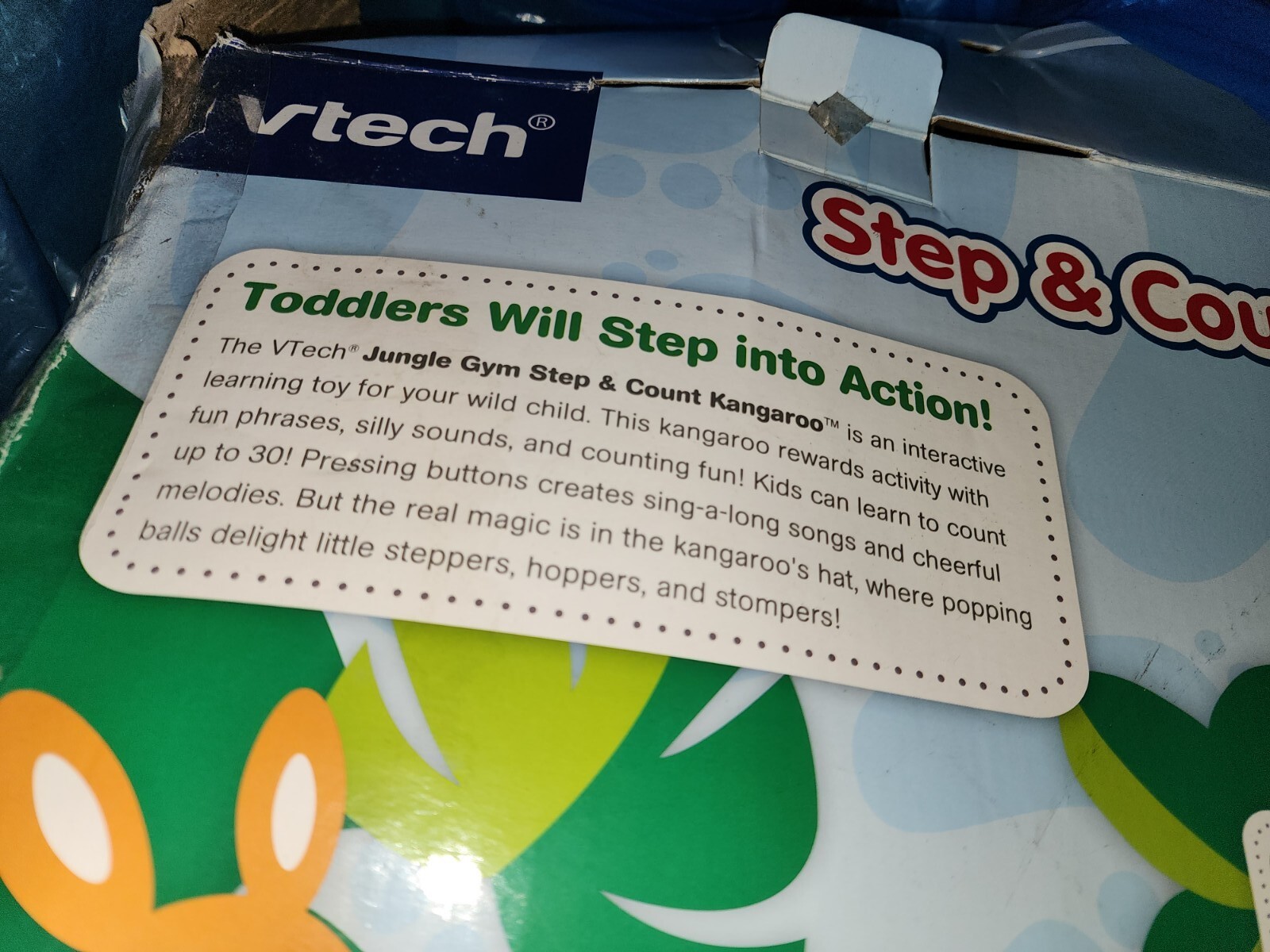 Rare VTech KANGAROO Step & Count Interactive Music Learning Excercise ...