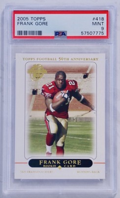 2005 Topps Frank Gore Rookie RC #418 PSA 9 Mint San Francisco 49ers | eBay