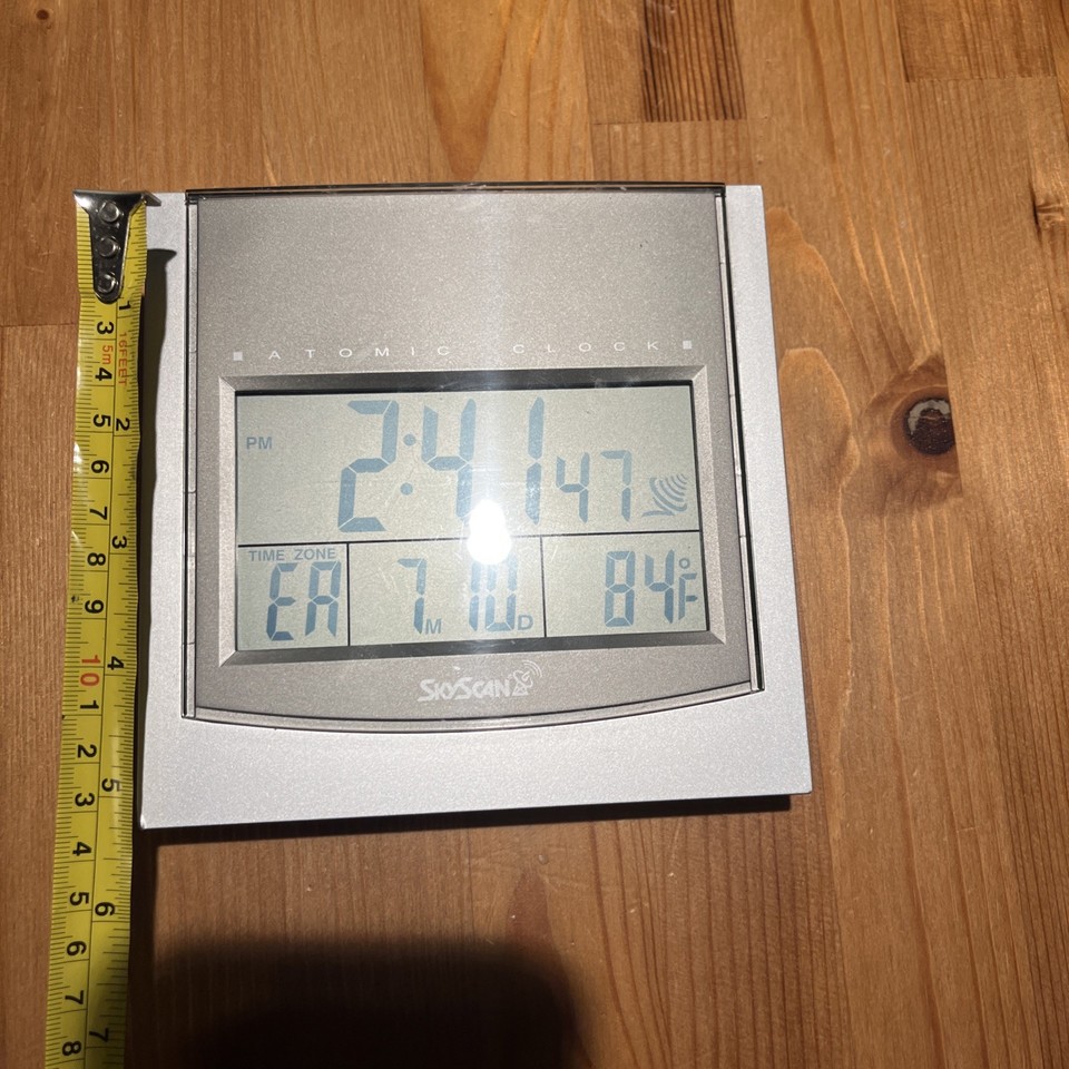 Vintage SkyScan Atomic Clock Large Digital Display Wall Hanging ...