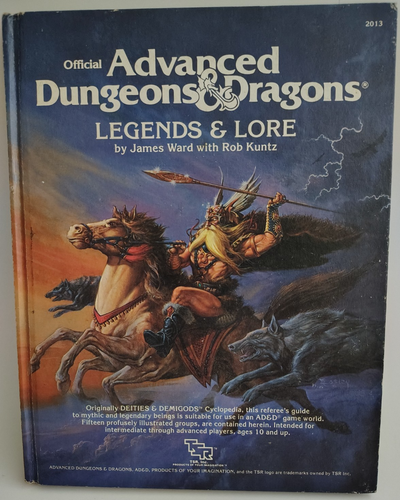 TSR Advanced Dungeons and Dragons Legends & Lore 2013 HC Book | eBay