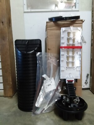 COMMSCOPE FOSC400-D5-72-2-BGV FIBER OPTIC SPLICE CLOSURE POLYMER BLACK ...