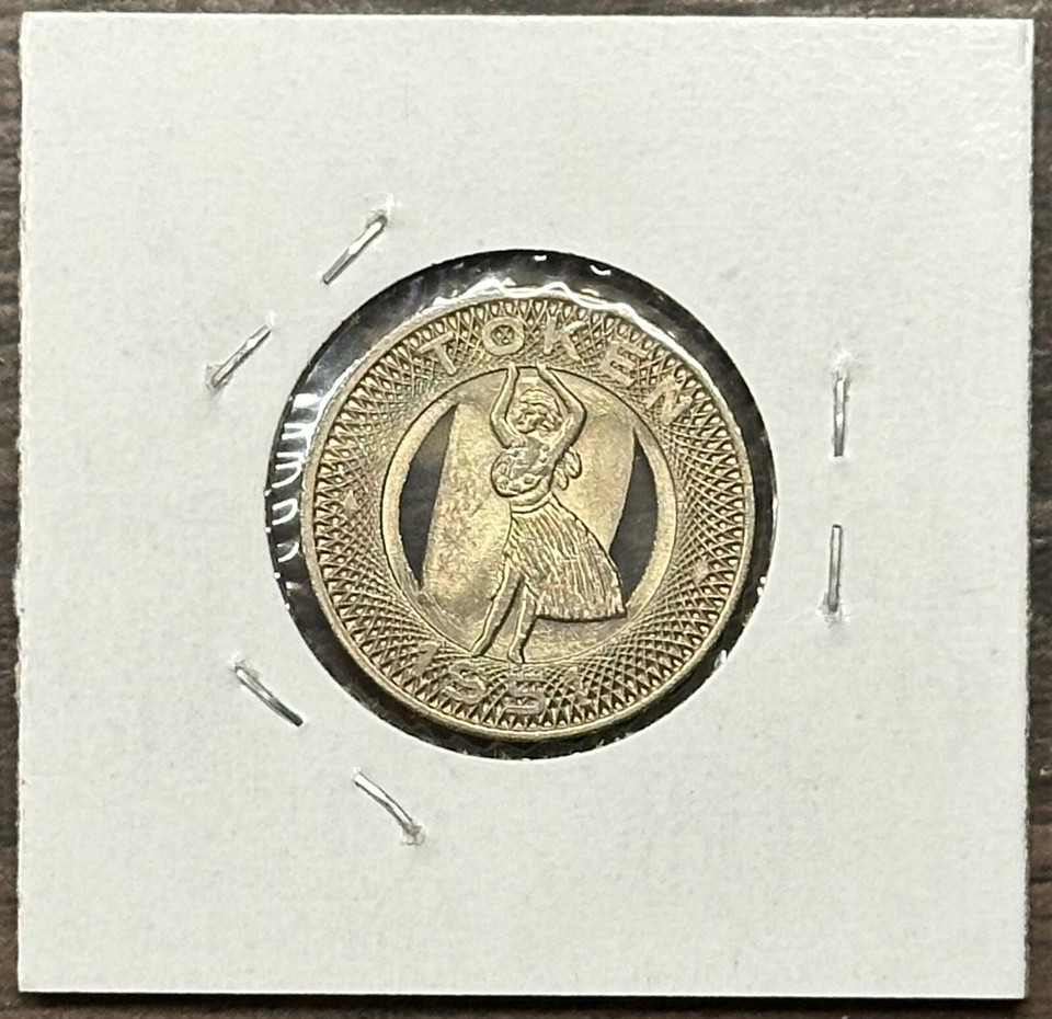 1951 HULA GIRL ~ HONOLULU RAPID TRANSIT COMPANY LTD ~ HAWAII HAWAIIAN ...