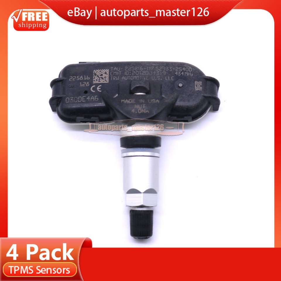 (4) Tire Pressure Sensor for Hyundai Tucson Lo Line TPMS 433MHz 52933 ...