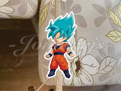 Dragon Ball Z Blue Hair Goku Chibi Sticker Vinyl Decal Comic DBZ *Sz 5 ...