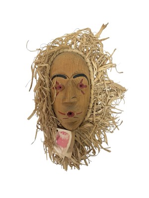 Iroquois Six Nations False Face Corn Husk Mask Native American Victor ...
