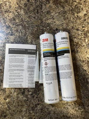 0ne 3M Auto Glass Urethane Windshield Adhesive, 08693, Medium Viscosity ...