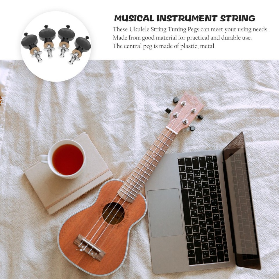 4pcs Useful Ukulele Tuning Key Peg Ukulele Part Tuners String Tuning ...
