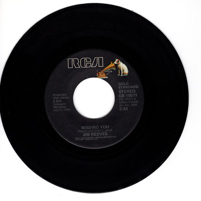 JIM REEVES Missing You VG 45 RPM REISSUE | eBay