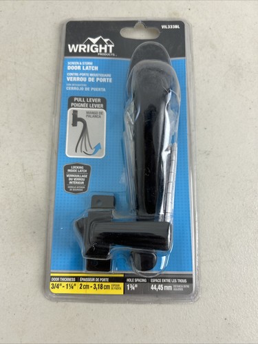 Wright Products VIL333BL Screen & Storm Door Latch Pull Lever, Black | eBay