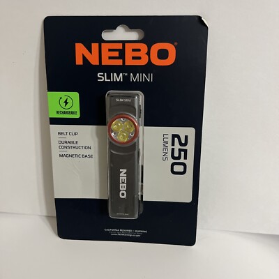 Nebo Slim Li-Ion Mini Rechargeable LED Flashlight 250 Lumens - NEB-FLT ...