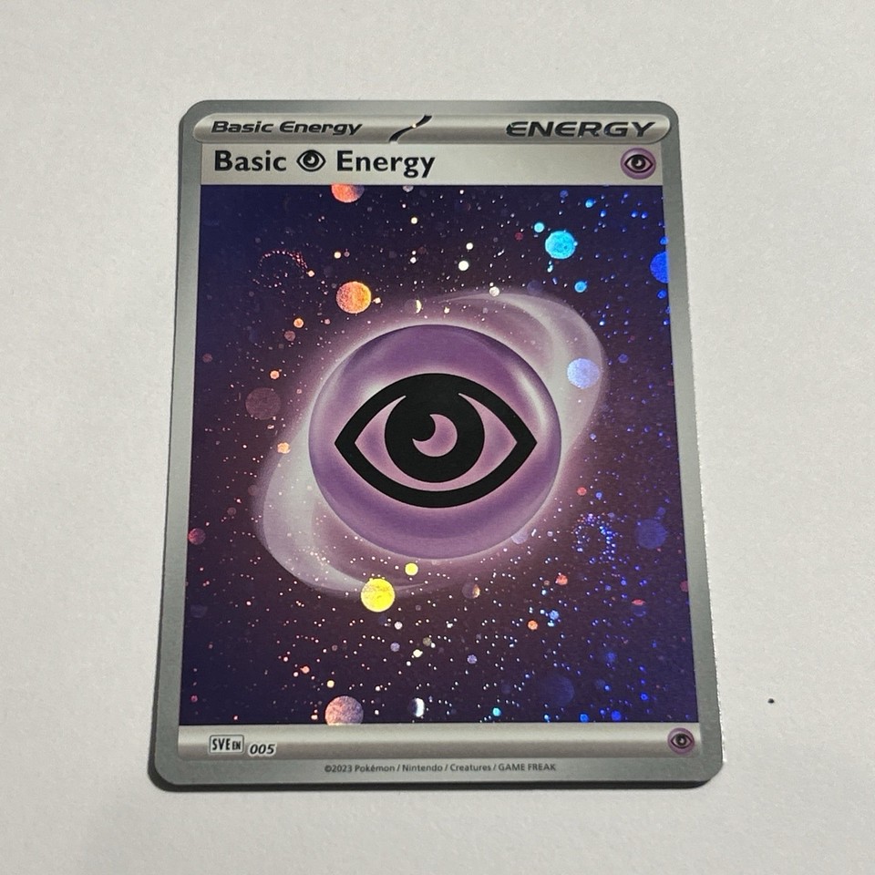 Basic Psychic Energy 005 HD Error Cosmos Holo SWIRL Pokemon 151 - M/NM ...