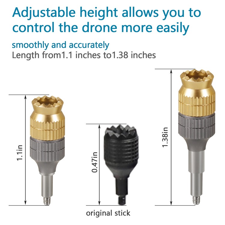 2PCS Adjustable Sticks Thumb Rocker Rod For DJI RC Pro FPV Remote ...