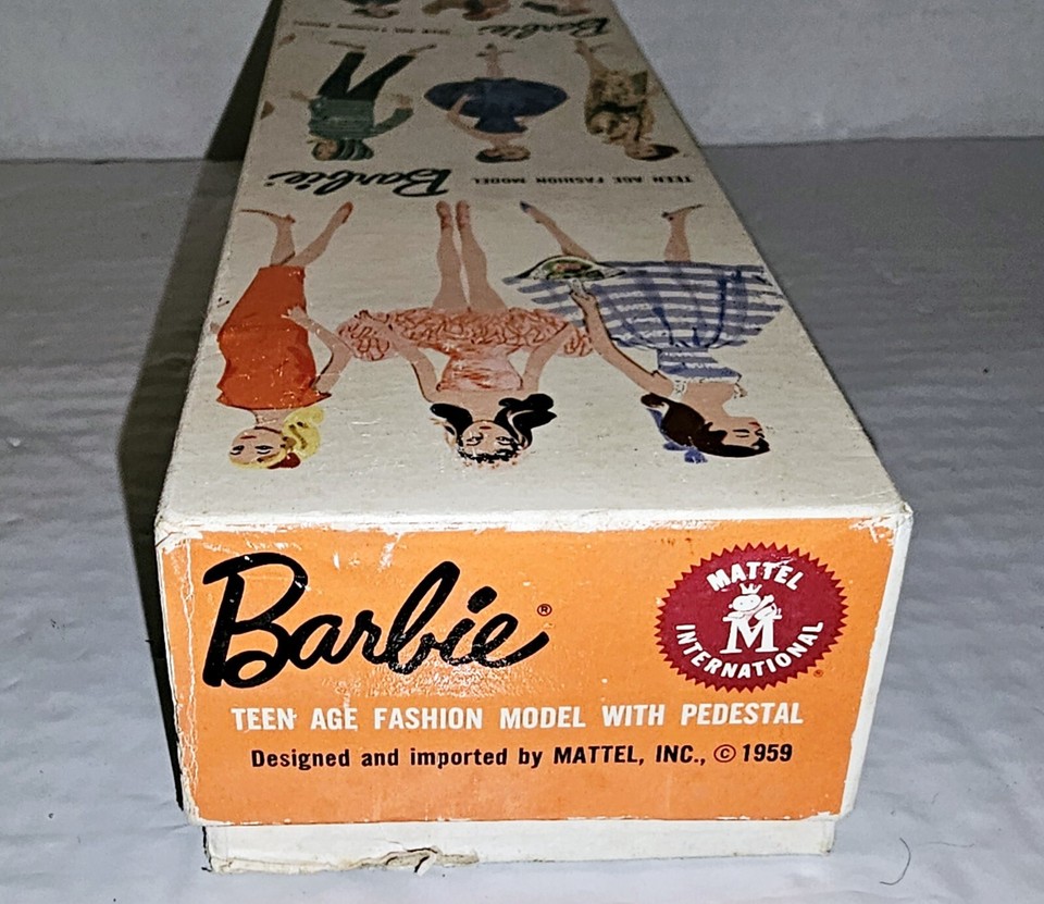 VINTAGE 1961 BARBIE #5 Brunette #850 Ponytail Doll w/Original Box ...
