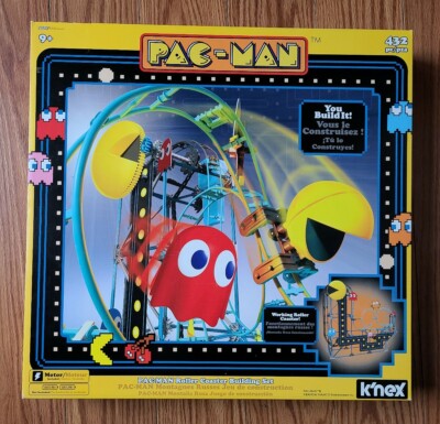 K’NEX PAC MAN Motorized ROLLER COASTER BUILDING SET 432 PIECES New In ...