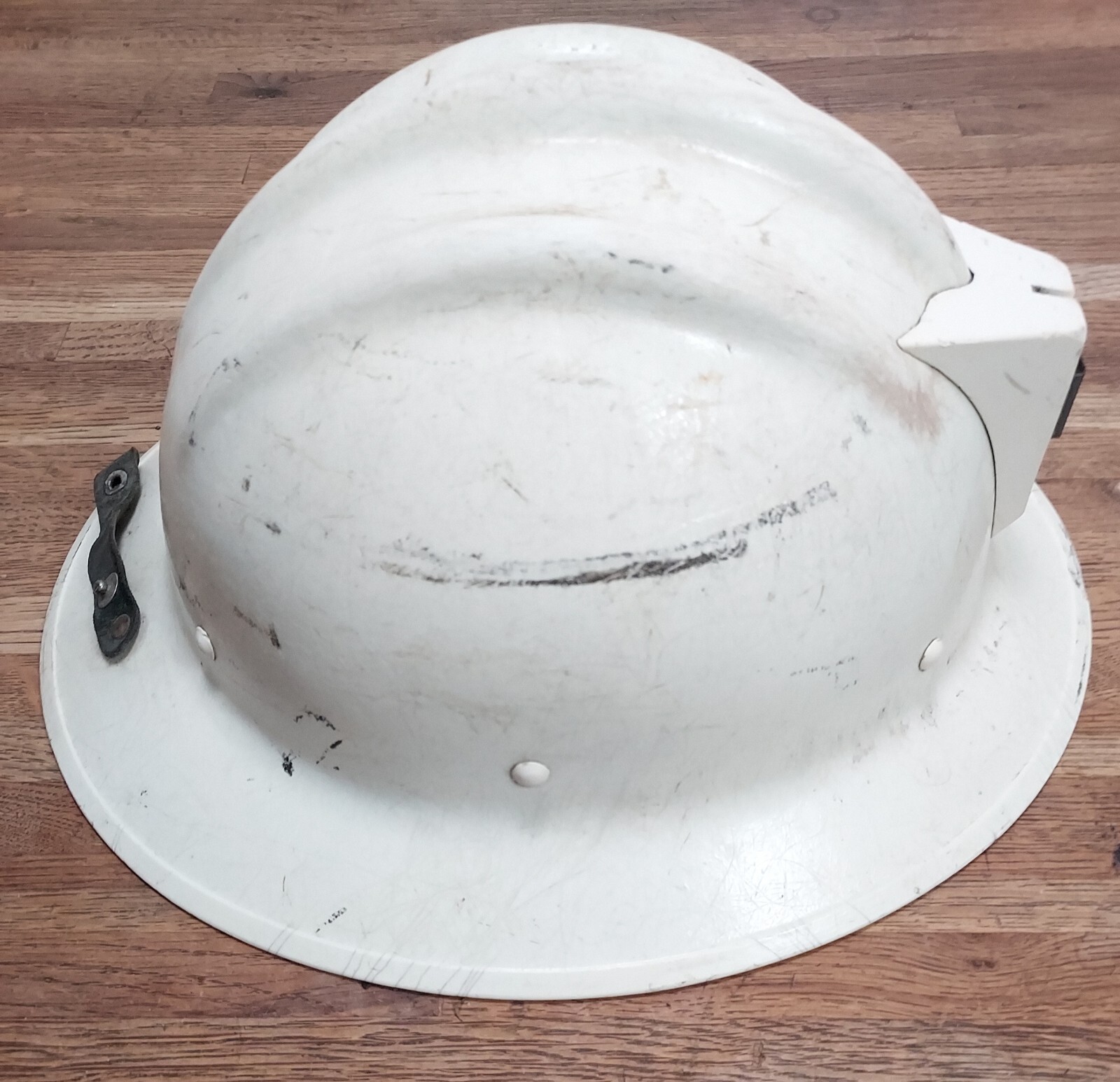 Vintage E.D. Bullard Co. Hard Boiled Fiberglass Hard Hat w/Lamp Mount ...