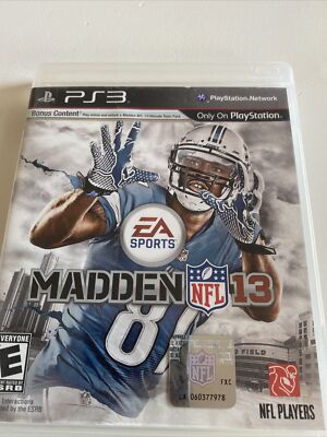 Madden NFL 13 (Sony PlayStation 3, 2012) Disc in Great Shape ...