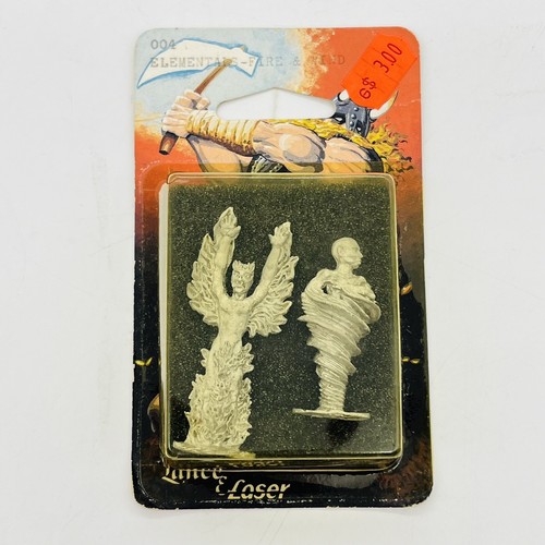 Lance & Laser 004 Elementals Fire & Wind Miniature Figures D&D Dungeons ...