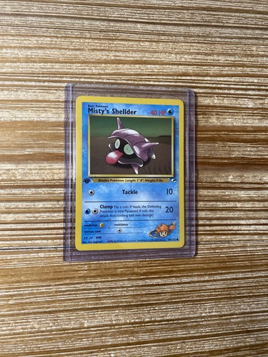 Pokemon 1st Edition Gym Heroes Set Misty's Shellder 89/132 Near Mint NM ...