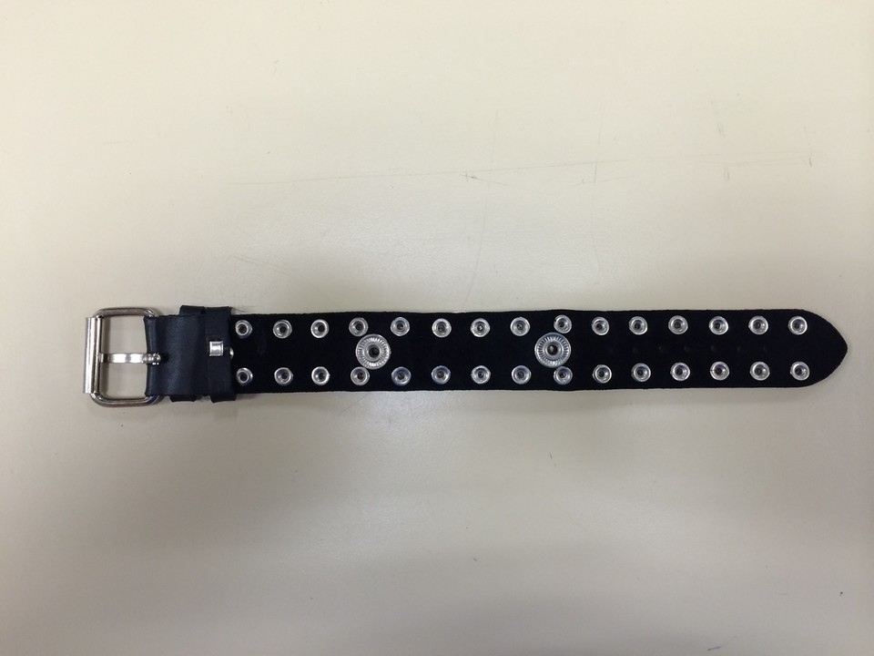 The Ohio State University Buckeyes Wristband Bracelet Leather Studded ...