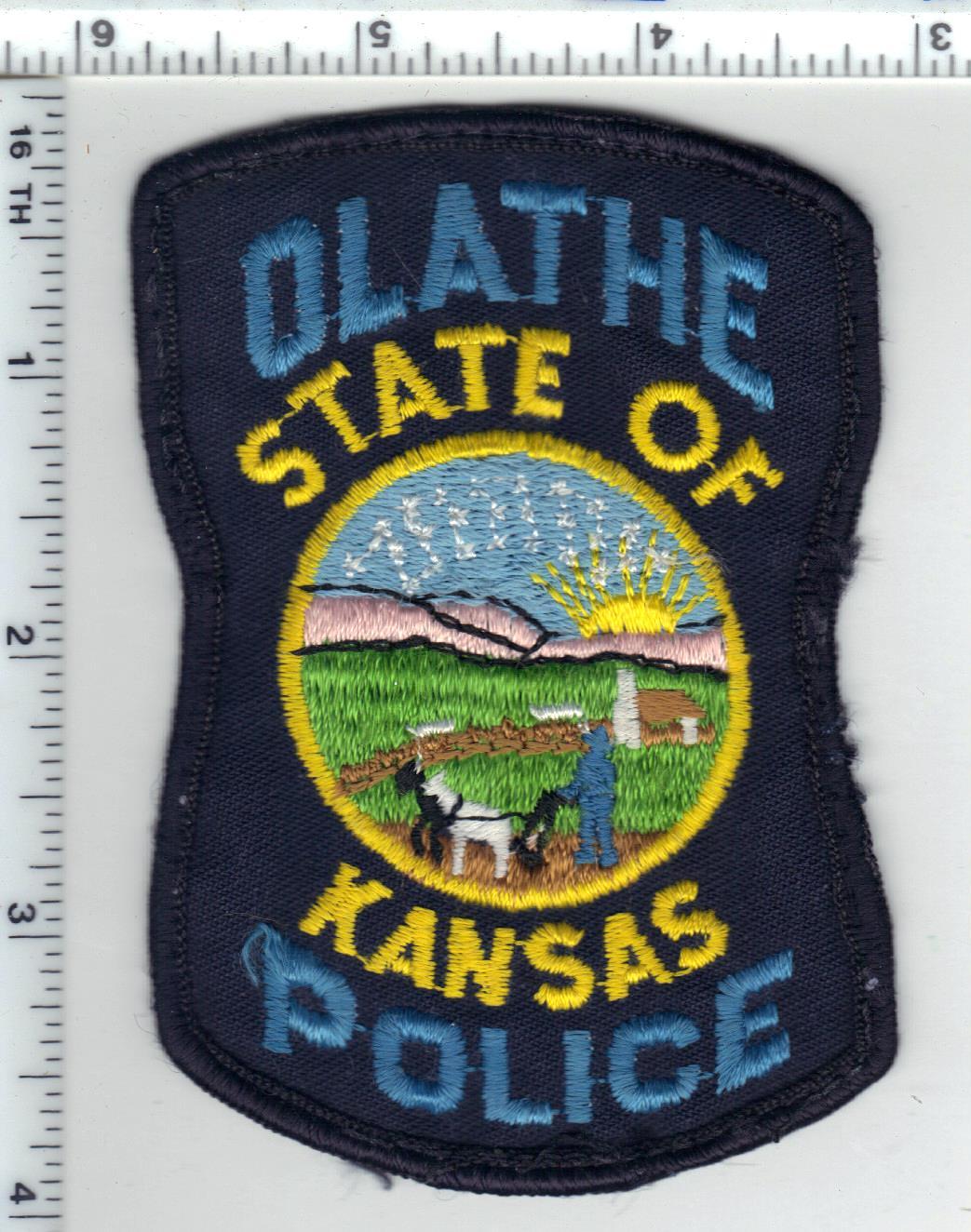 Olathe Police (Kansas) uniform take-off patch from the 1980's | eBay