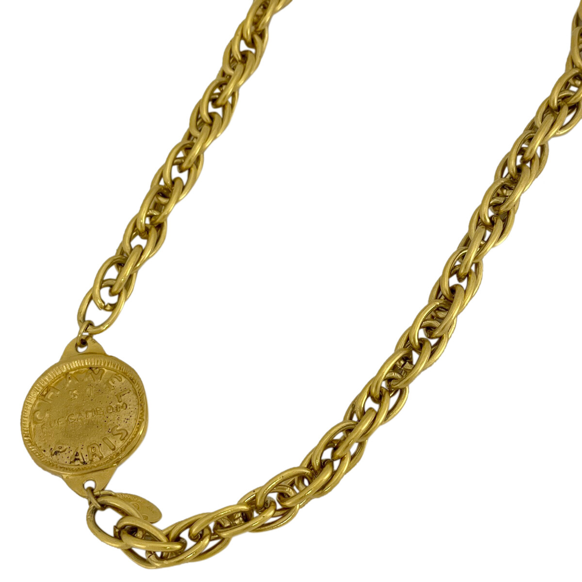 CHANEL Logo Chain Long Necklace 31 RUE CAMBON Necklac… - Gem