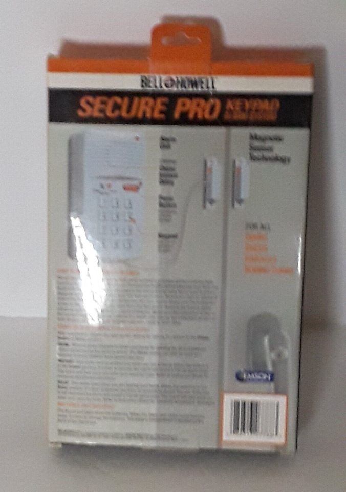 Bell and Howell Secure Pro Keypad Alarm System 110 (OFF WHITE) | eBay