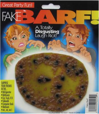 6INCH LARGE PILE OF BROWN FAKE BARF NV425 rubber vomit trick novelty ...
