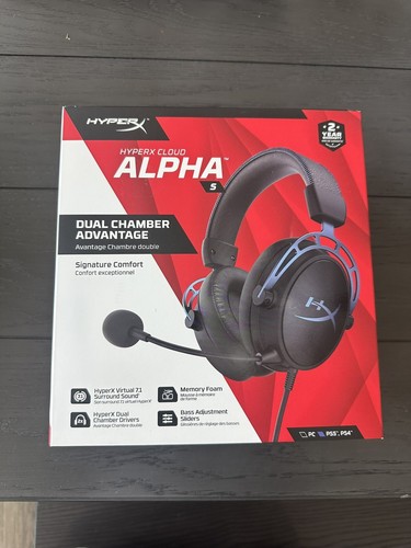 HyperX Cloud Alpha S Wired Over-Ear Gaming Headset - Blue 740617289916 | eBay