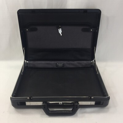 Vintage 1989 Samsonite Regent Black Hard-Shell Briefcase Attache with ...