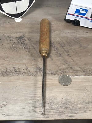 Vintage Awl Tool Or Ice Pick? with Wood Handle | eBay