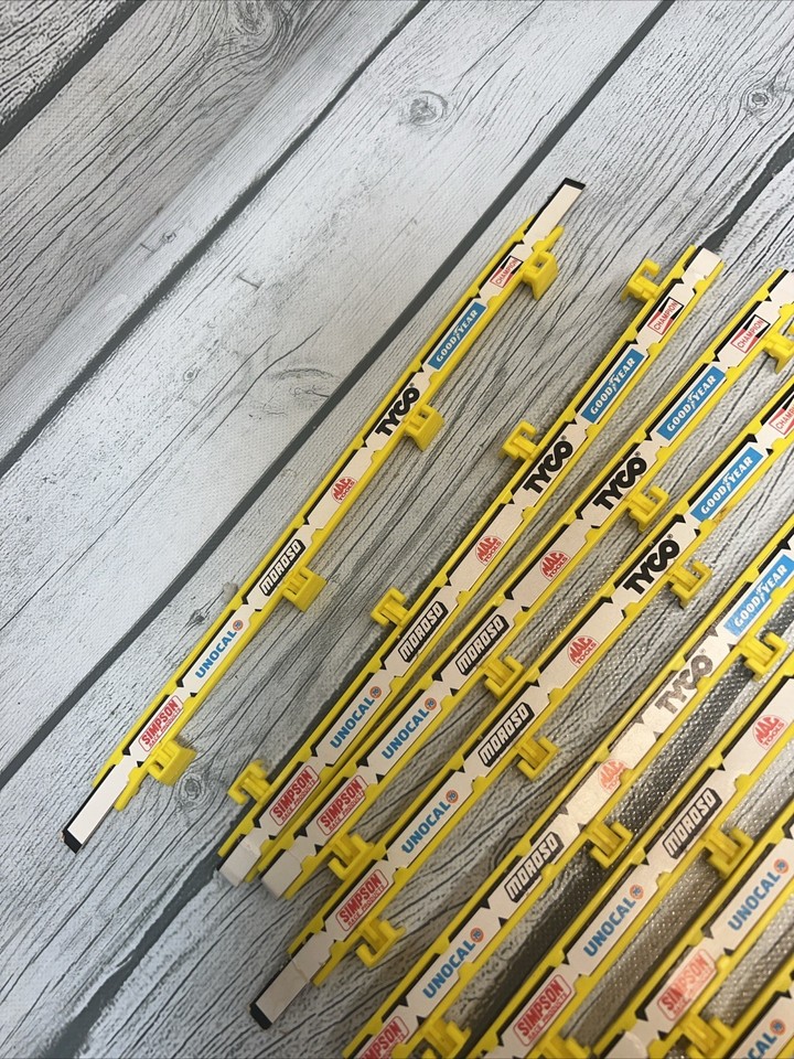 Tyco Slot Car Track Billboard Guardrail LOT of 16 /8 With Billboards | eBay