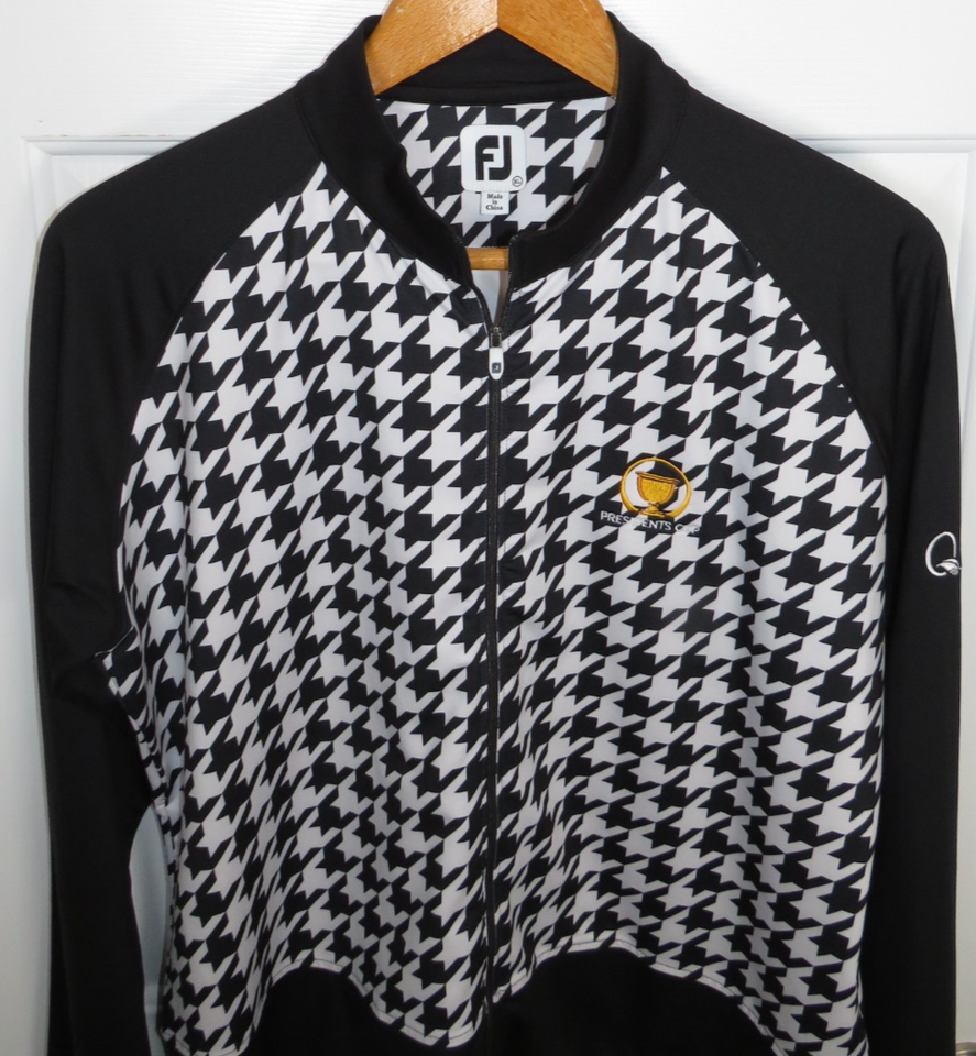 FootJoy Womens XL Quail Hollow Houndstooth Jacket Performance ...