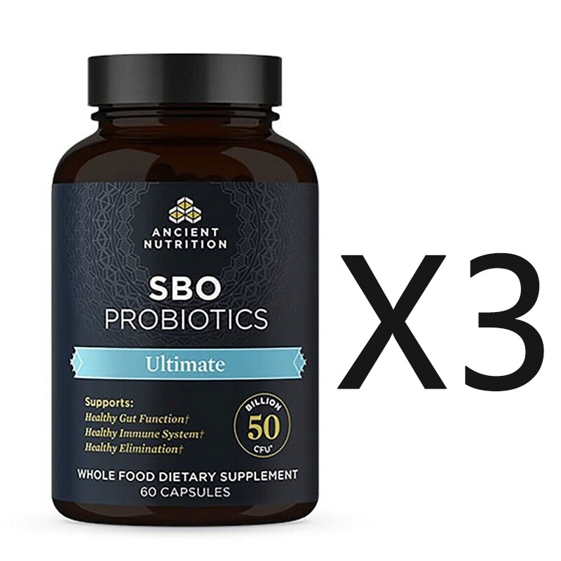 SBO Probiotics ULTIMATE Probiotic Blend 60 Capsules - Digestive Support ...